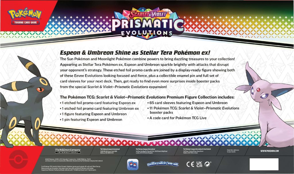 Pokémon TCG: Scarlet & Violet—Prismatic Evolutions Premium Figure Coll ...